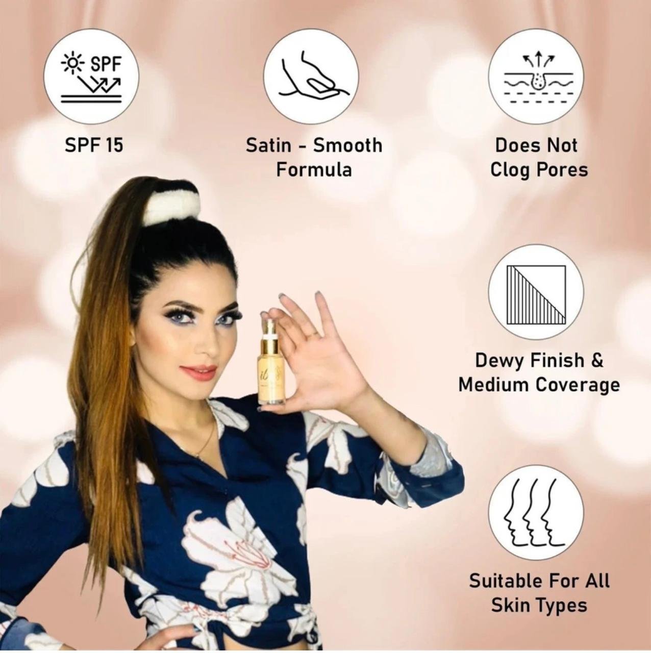 Iba Foundation + Compact + Primer Face Makeup Combo (Ivory Fair ...